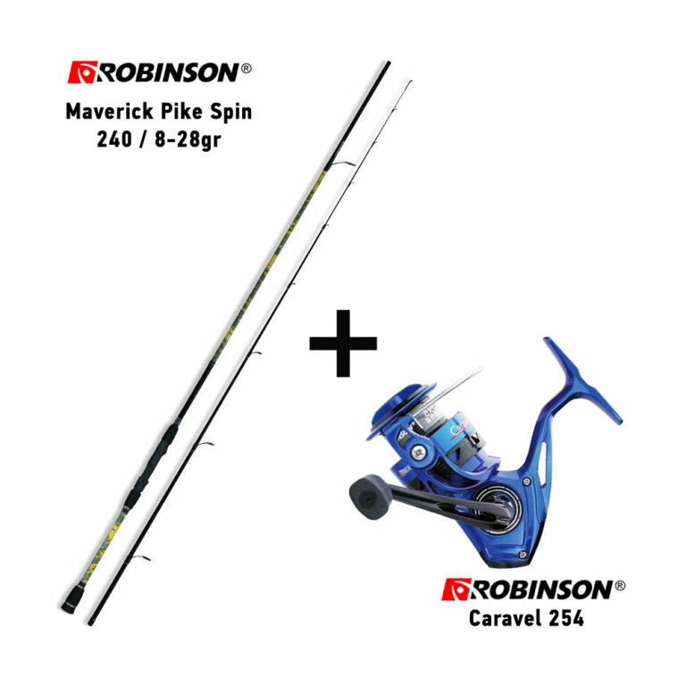Combo Spinning Robinson Maverick Pike Spin 2.40m / 8-28gr + Robinson ...